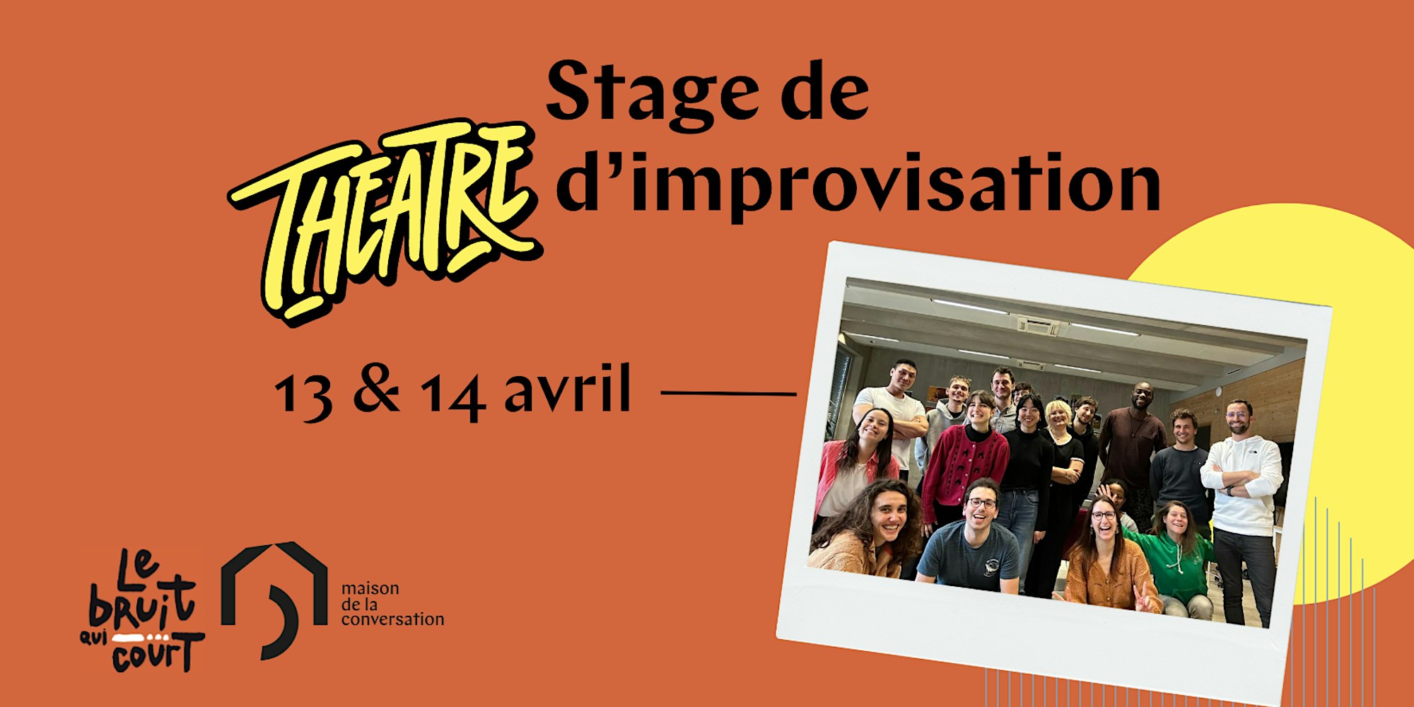 Stage de théatre d'improvisation - La maison de la Conversation