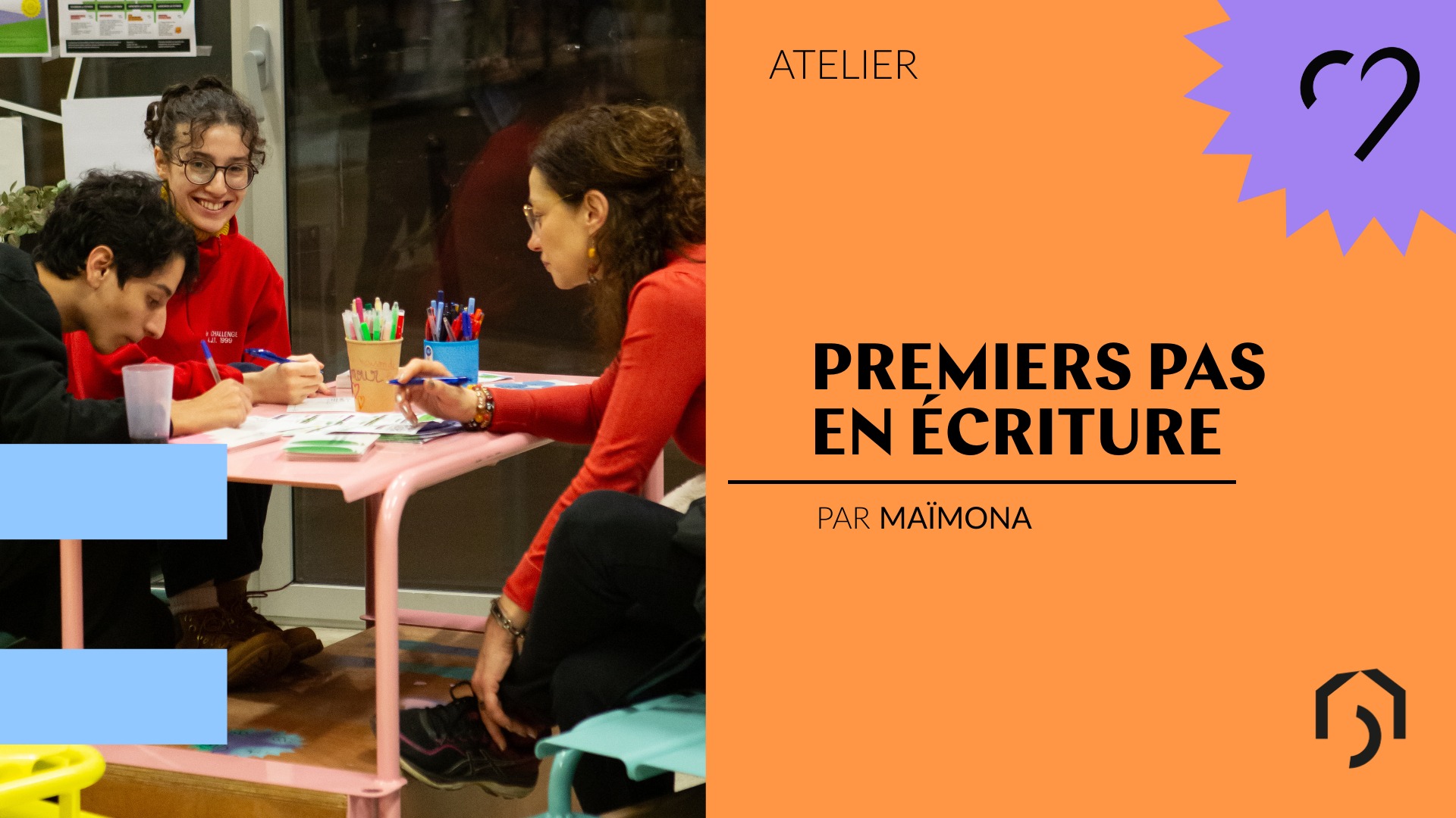 Premiers pas en écriture - La maison de la Conversation